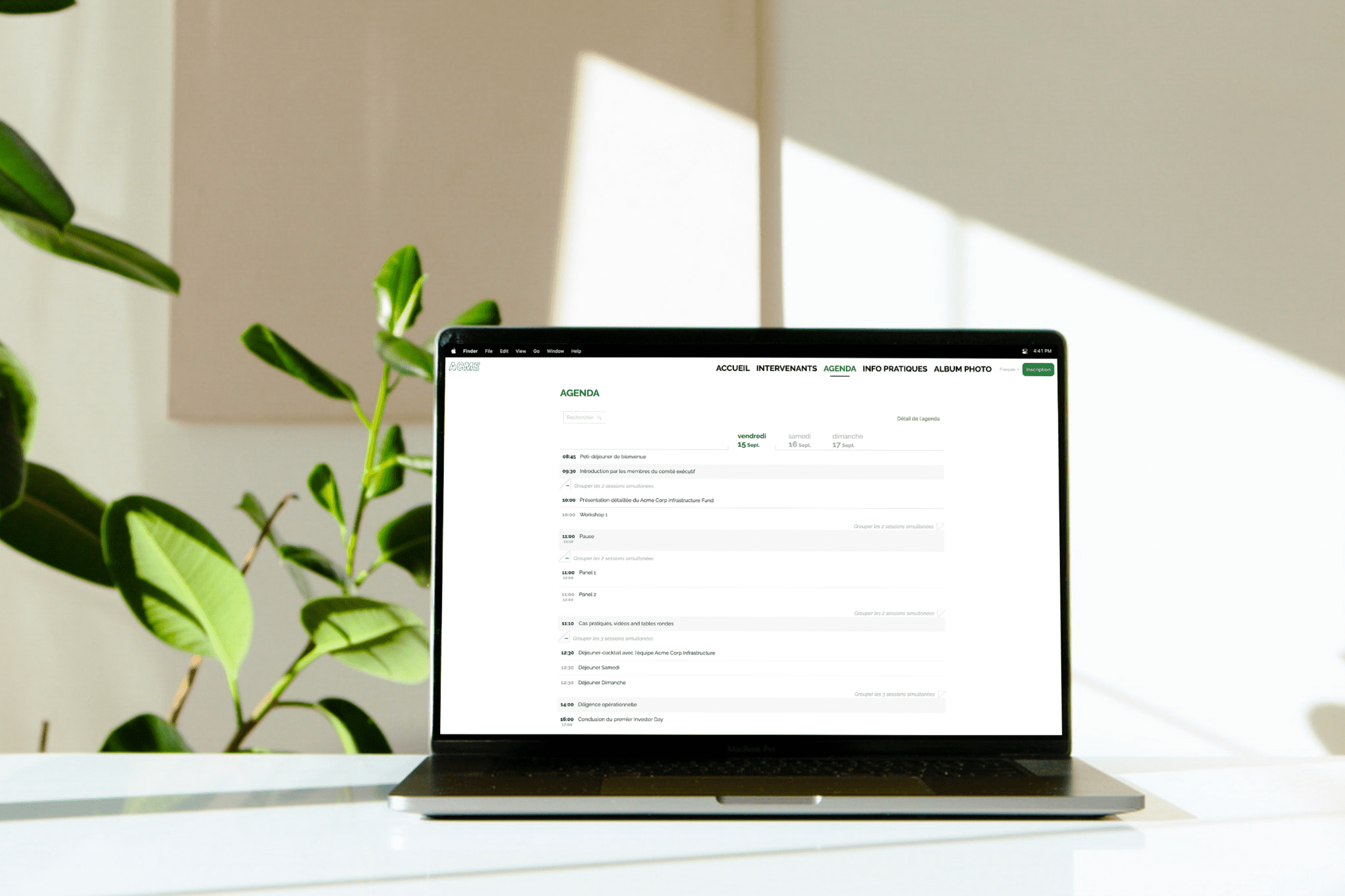 Invitation & Registration – Evenium Corp