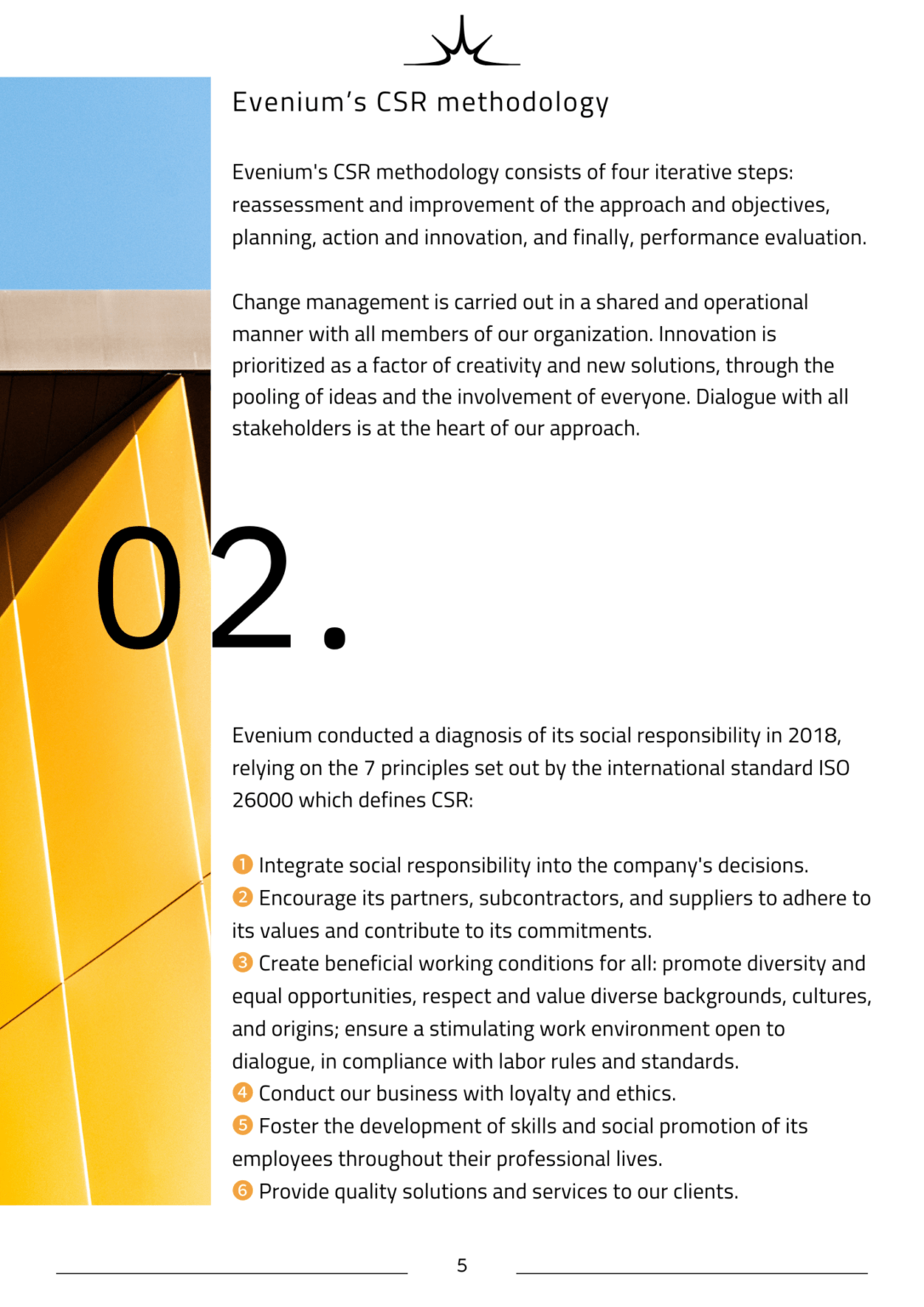 CSR Charter – Evenium Corp